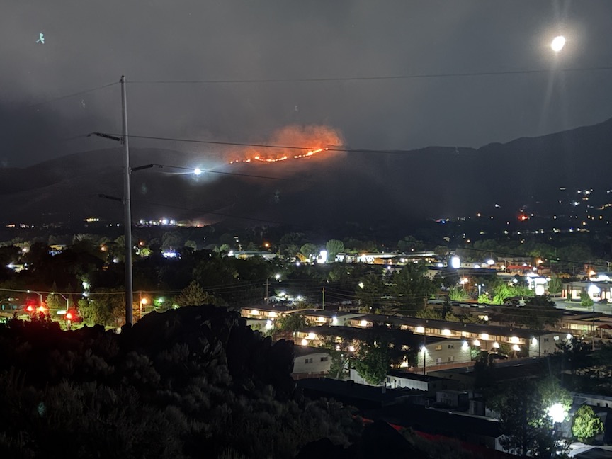 Update C Hill Fire Evacuation Precautions Lifted Carson Citys